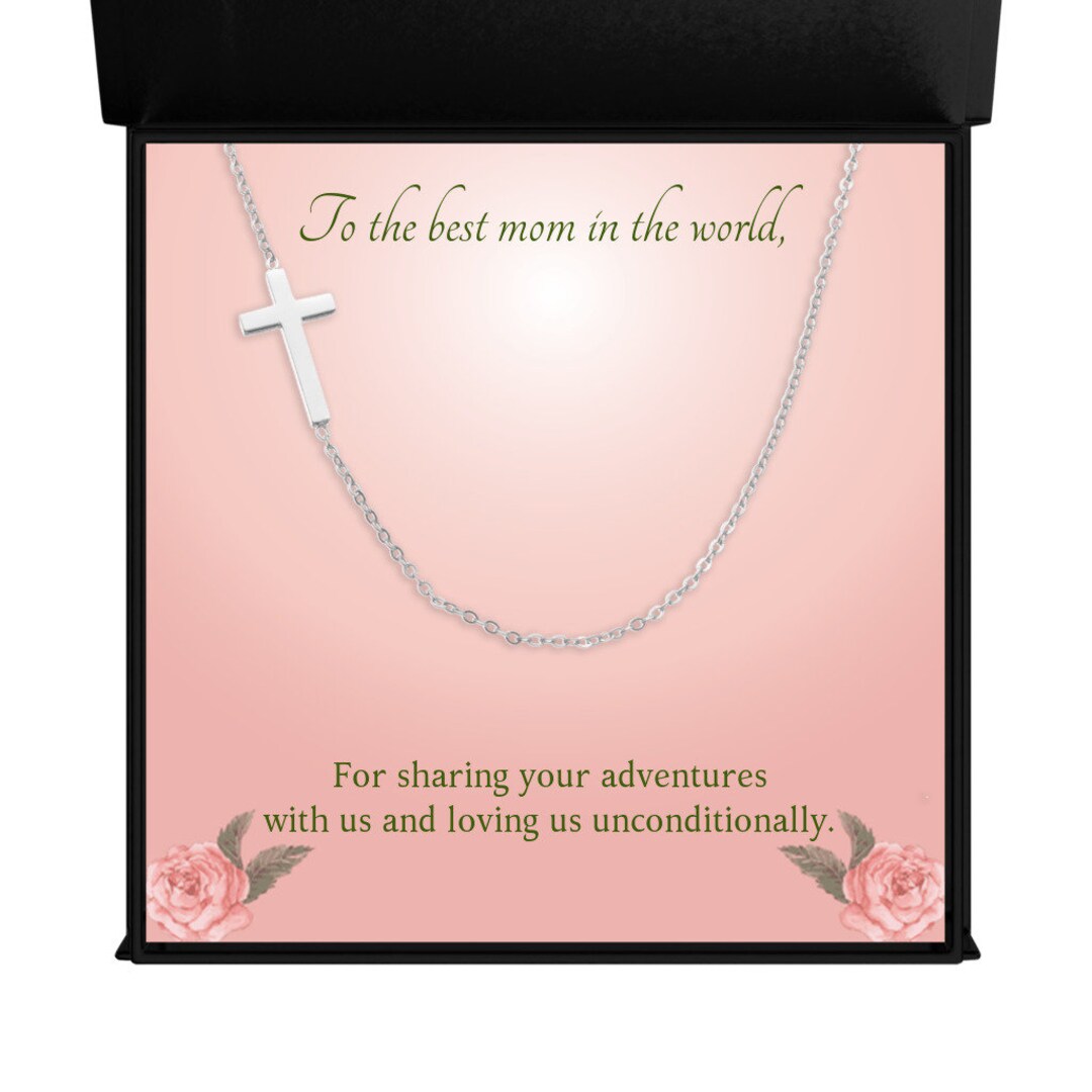 Custom Jewelry: A Bit of A Miracle Personalized Sideways Cross Necklace ...