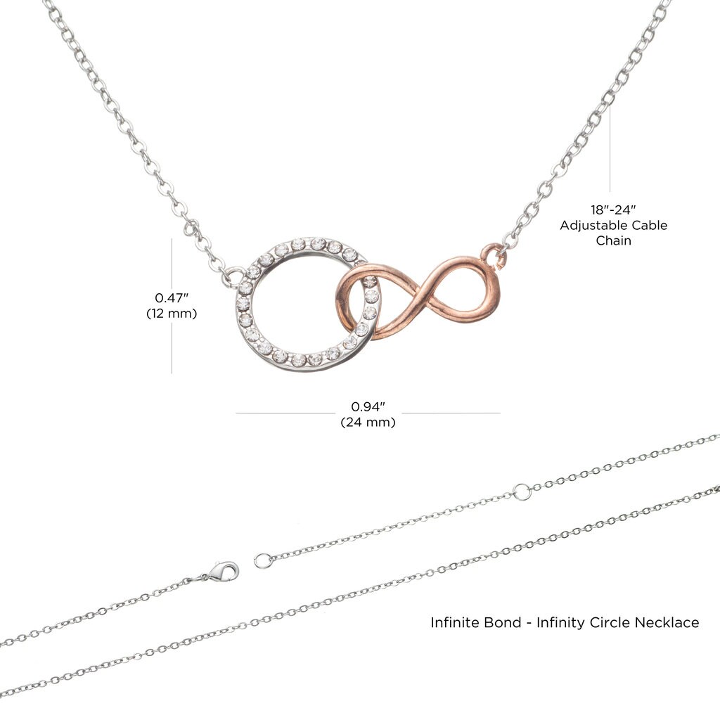 Custom Jewelry Necklace: Infinite Bond Personalized Infinity Circle ...