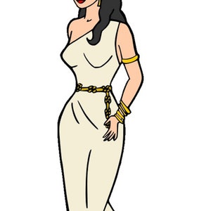 Vintage Woman Drawing Helena Collection Svg, Dxf, Png, Jpeg File, Lady ...