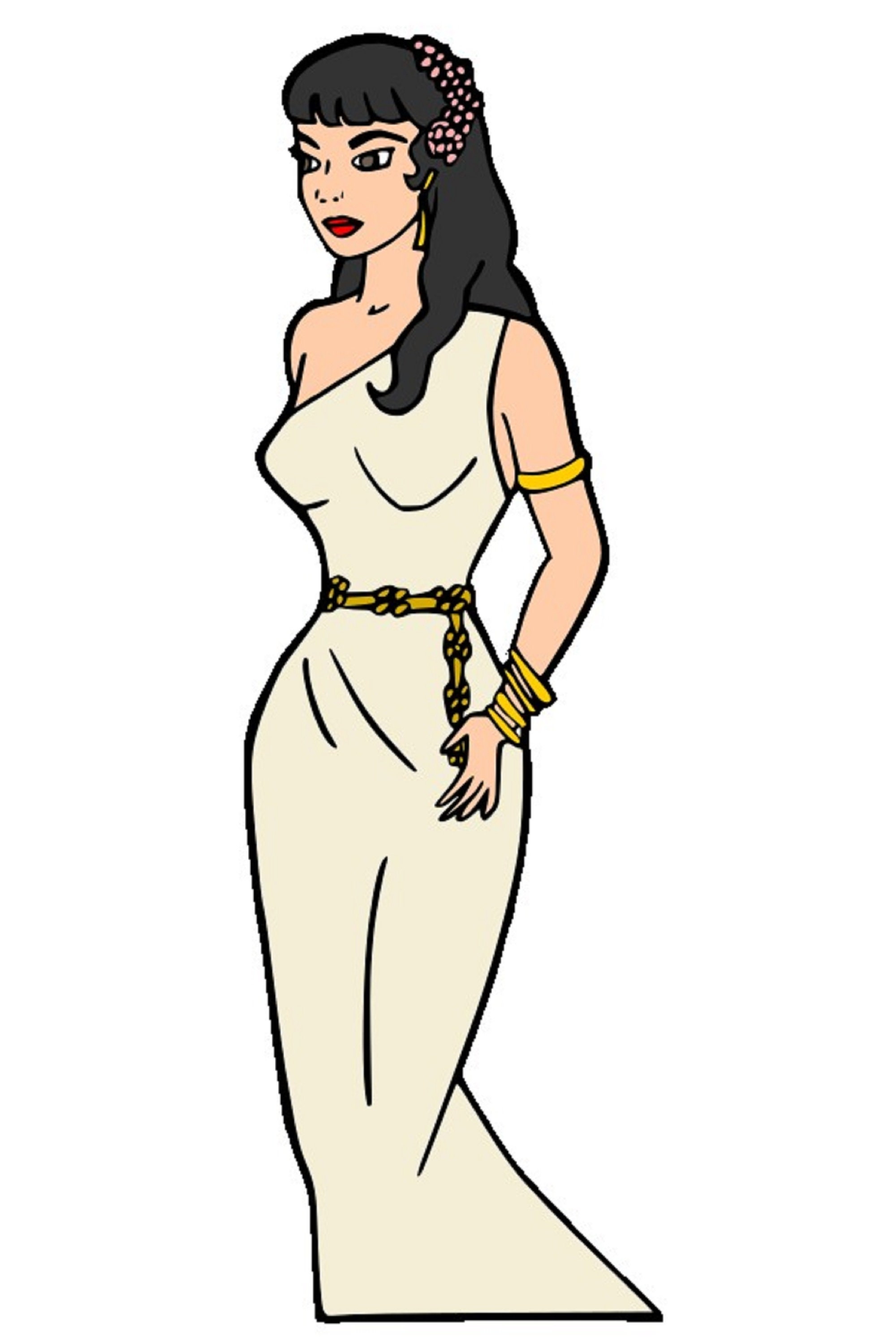 Vintage Woman Drawing Helena Collection Svg, Dxf, Png, Jpeg File, Lady ...