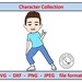Boy Character Svg, Dxf, Png, Jpeg File, Boy Image Drawing, Boy Avatar ...