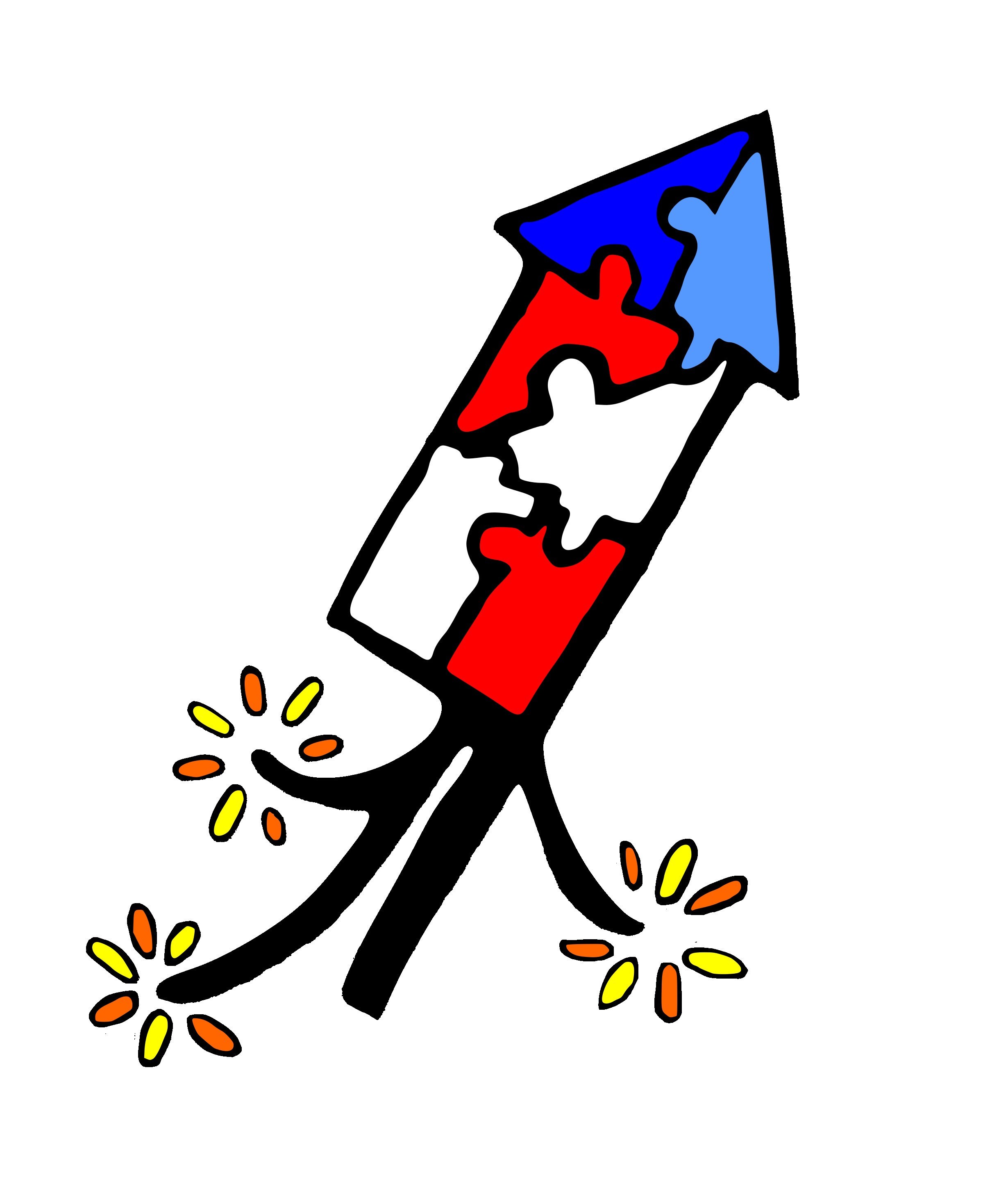 4th of July Rocket Puzzle Svg, Dxf, Png, Jpeg File, July 4th Red White ...