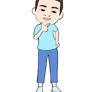 Boy Character Svg, Dxf, Png, Jpeg File, Boy Image Drawing, Boy Avatar ...