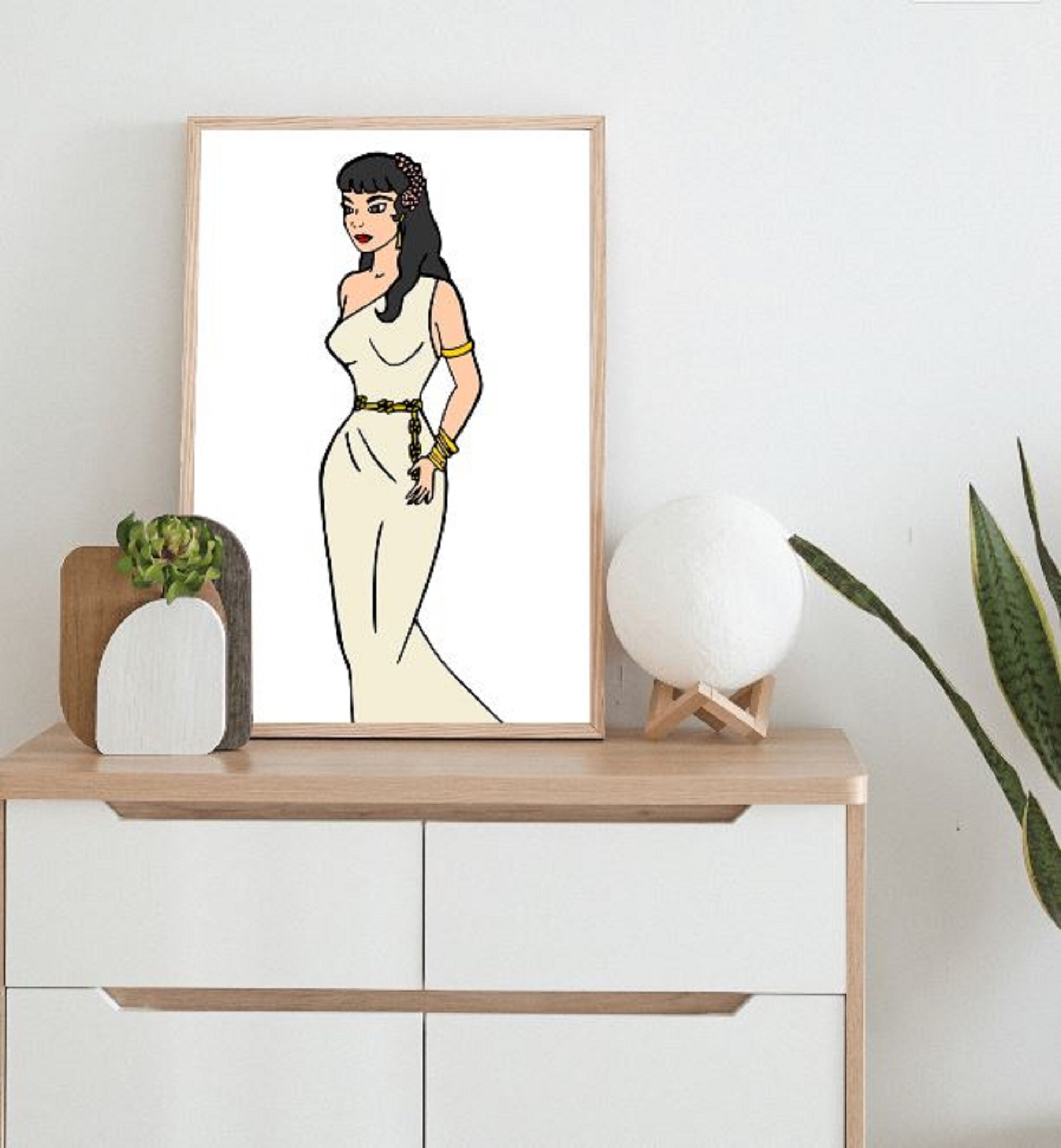 Vintage Woman Drawing Helena Collection Svg, Dxf, Png, Jpeg File, Lady ...