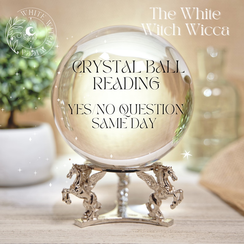 CRYSTAL BALL READING Yes or No Answers Only Same Day 1 - Etsy
