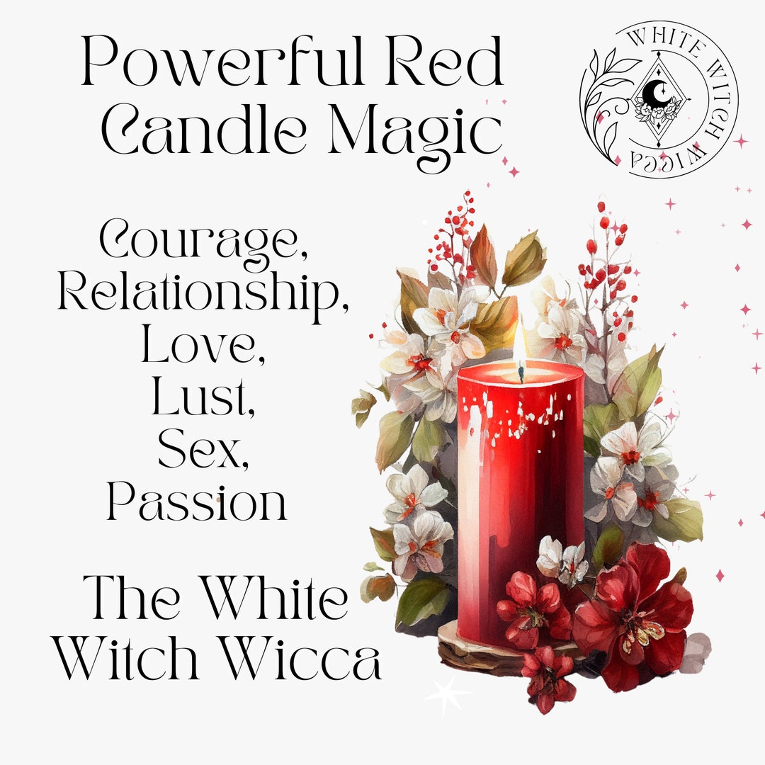 Red Candle Magic Spell Love ,lust, Sex, Passion, Courage, Relationship ...