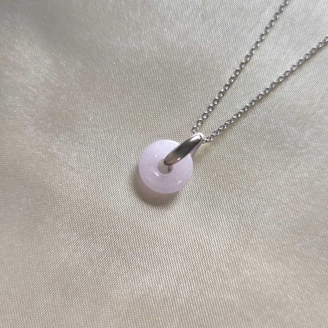 Dainty Safekeeping 'ping An' 100% Authentic Jadeite Jade Pendant in ...