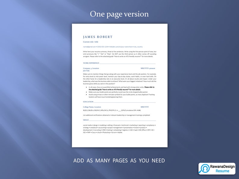 Mlops Engineer Resume Template for ATS Cover Letter Career - Etsy Australia