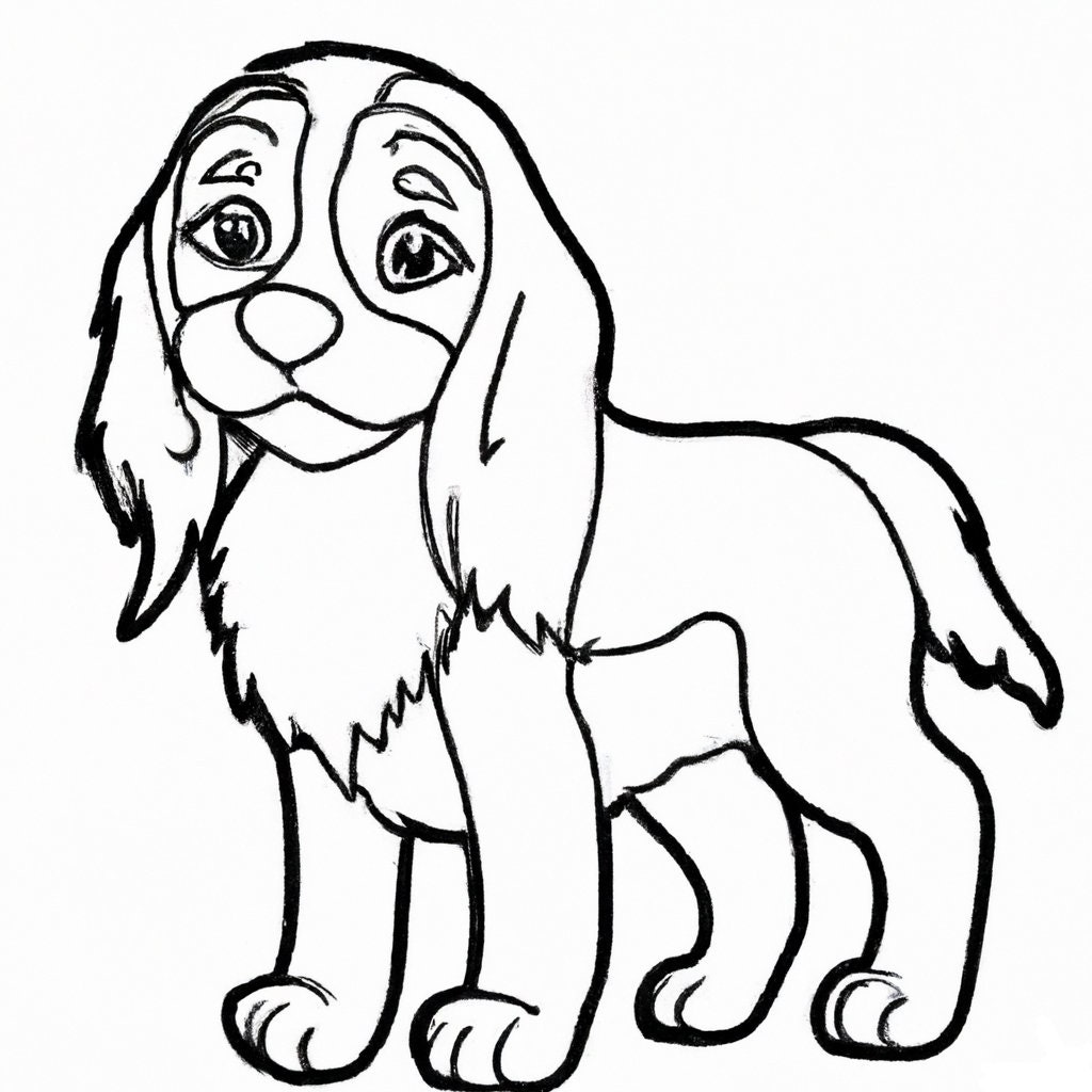 Doodle Therapy Co: DIGITAL COLORING PAGE - Dog for Kids and Adults ...