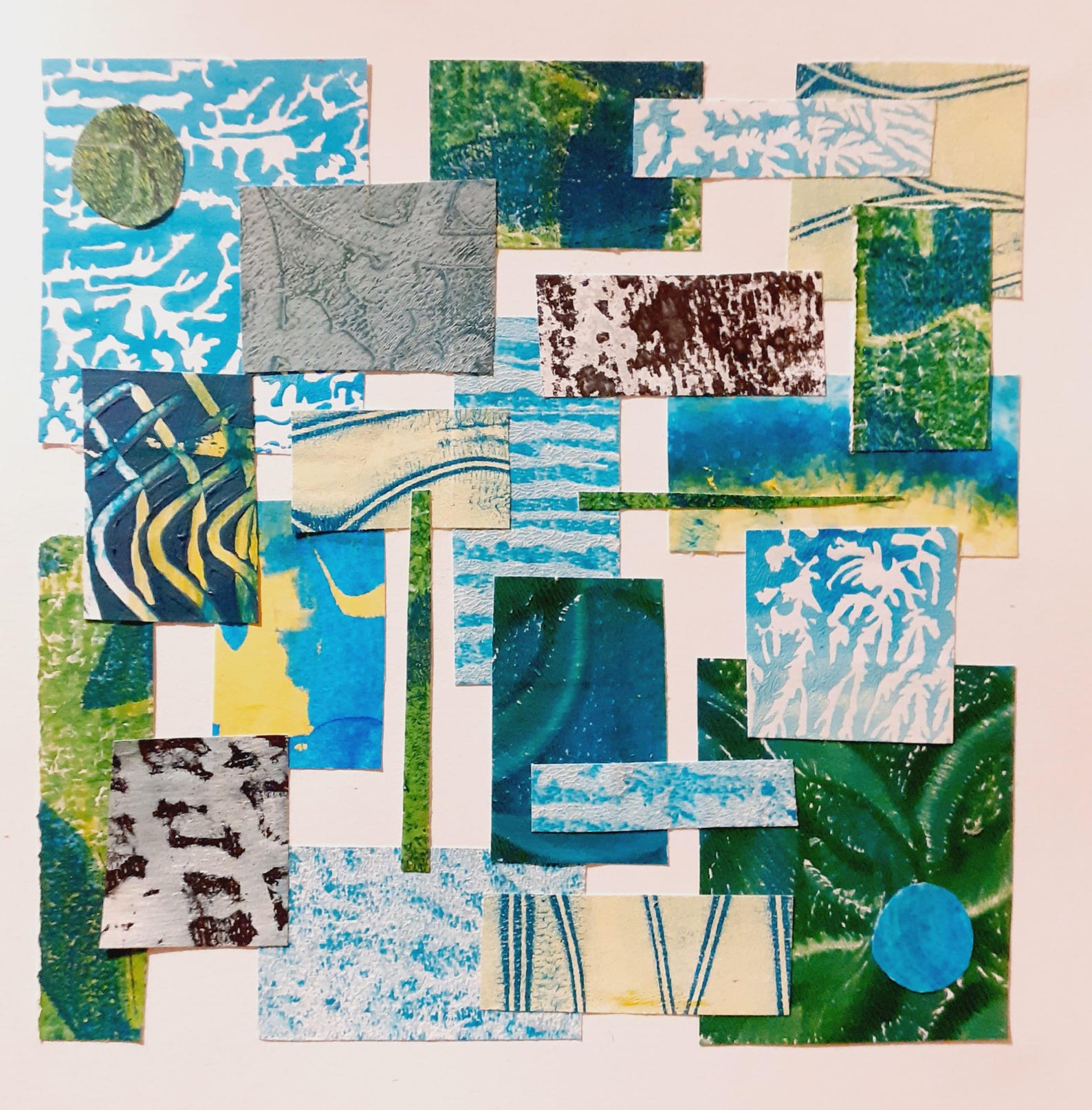 Handmade Collage Cards, Set of 4, Each One Unique - Etsy UK