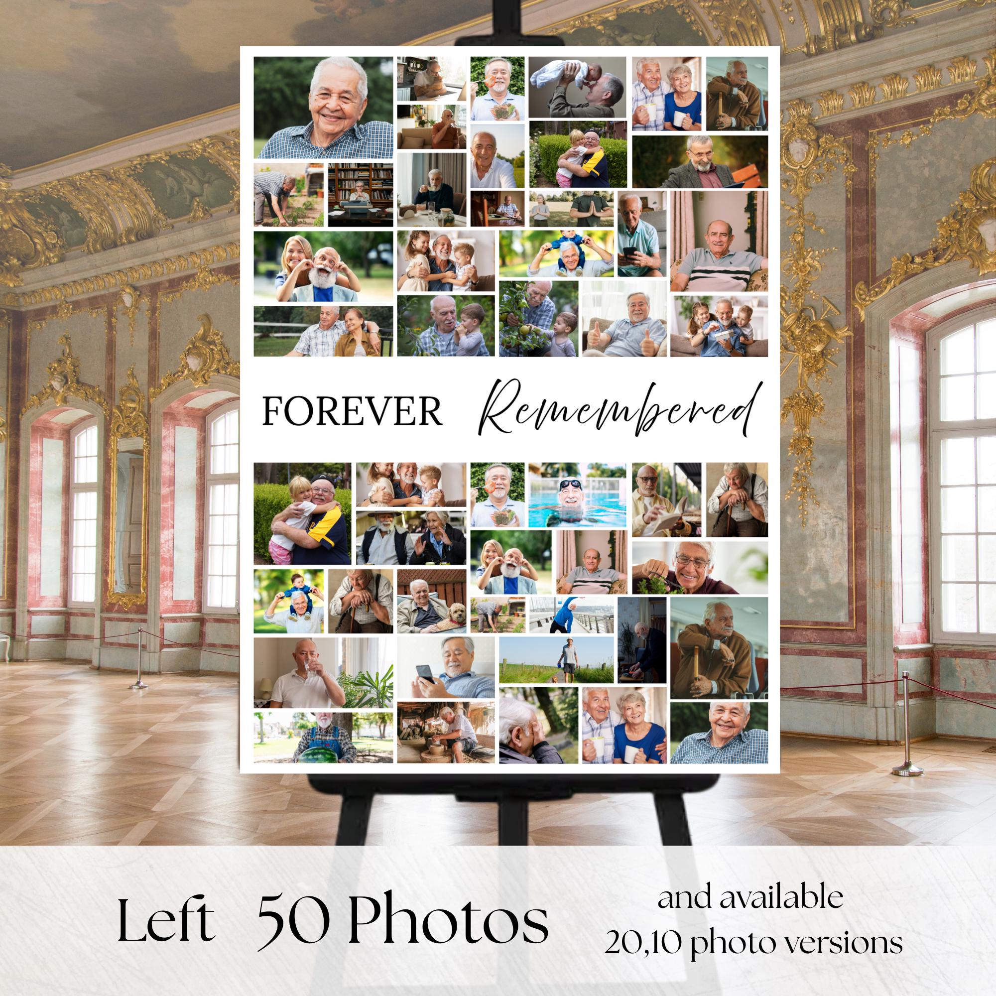 Memorial Photo Collage Template: Celebration of Life Poster (canva) - Etsy