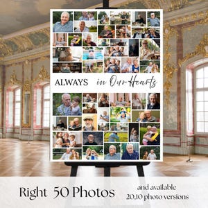 Memorial Photo Collage Template: Celebration of Life Poster (canva) - Etsy