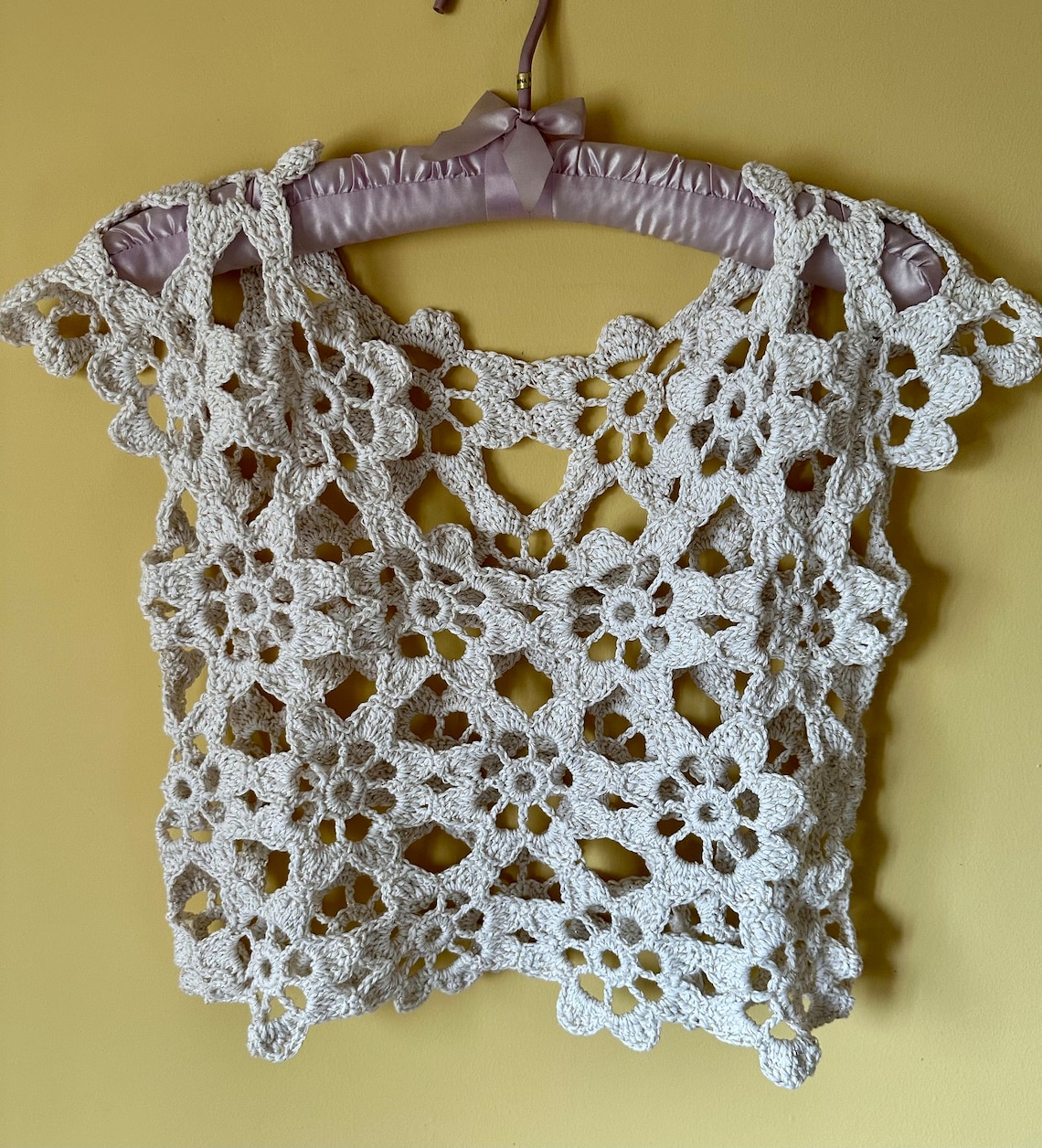 Handmade Crochet White Top - Etsy