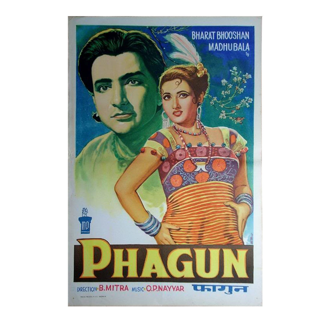 PHAGUN :bollywood Original Movie Poster 1958 Bharat Bhusan,madhubala - Etsy