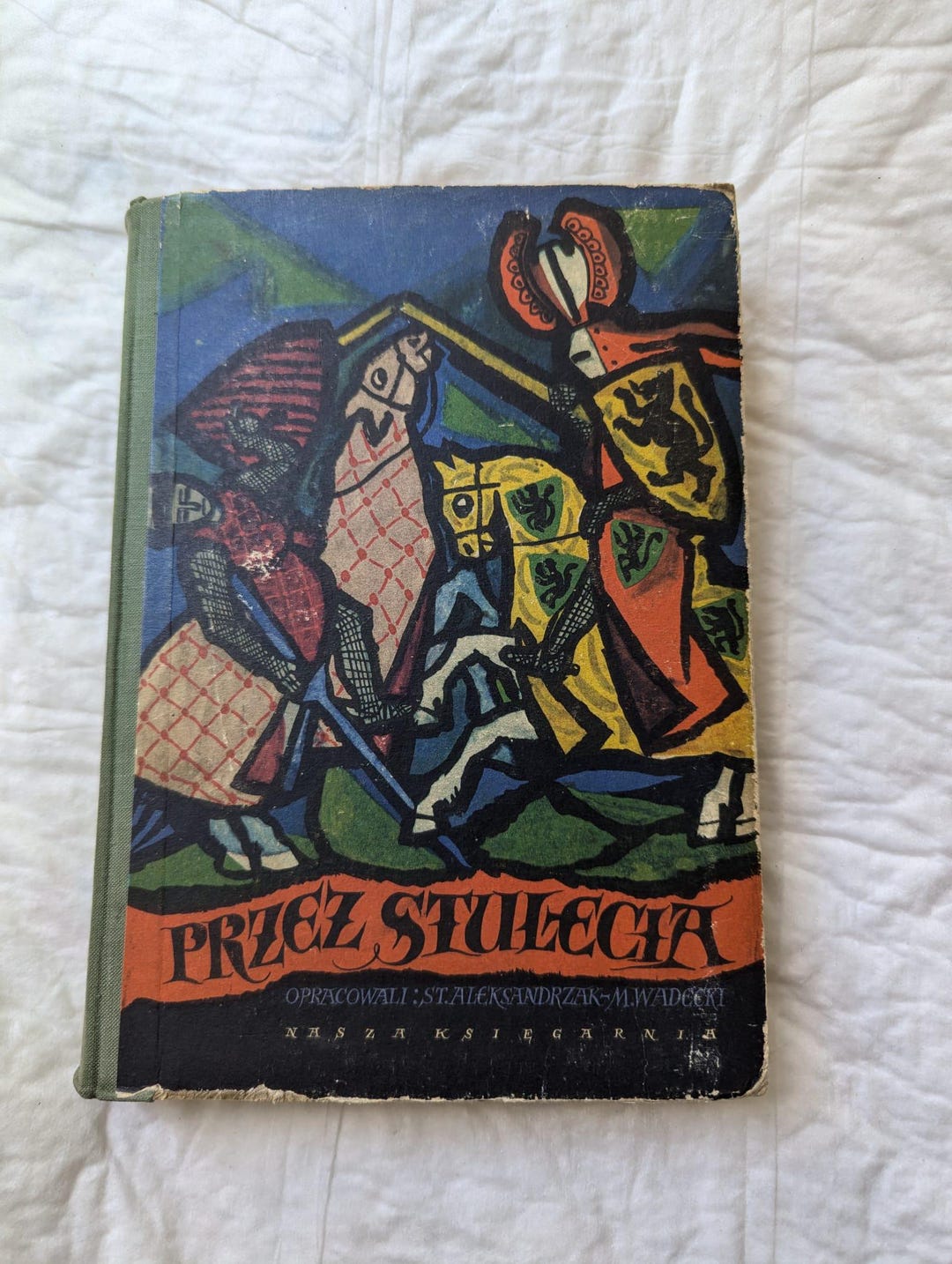 1959 Polish History Book Through Ages Przez Stulecia Old Colorful ...