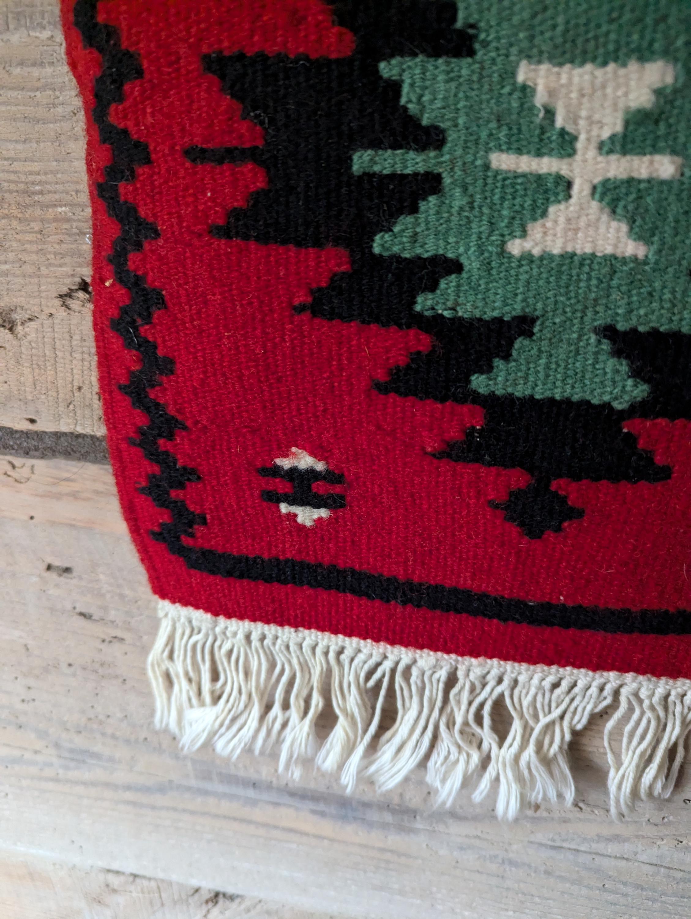 1970 Cepelia Polish Folk Art Poland Kilim Runner Ethnic Sri Yantra ...
