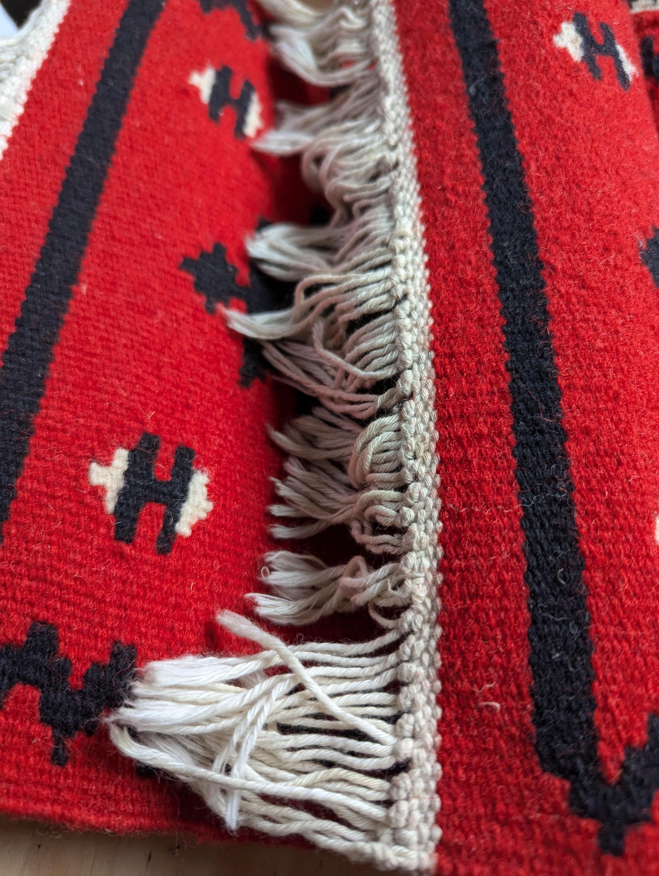 1970 Cepelia Polish Folk Art Poland Kilim Runner Ethnic Sri Yantra ...