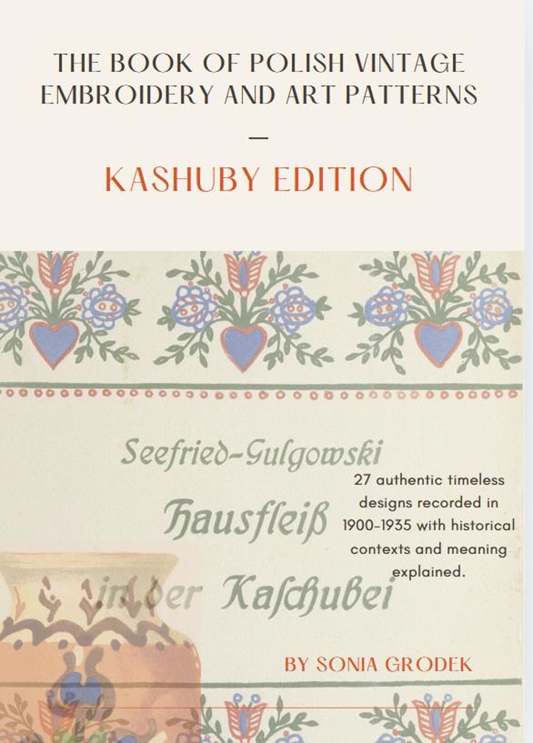 Vintage Kashubian Patterns Traditions Kashuby Embroidery in PDF ...