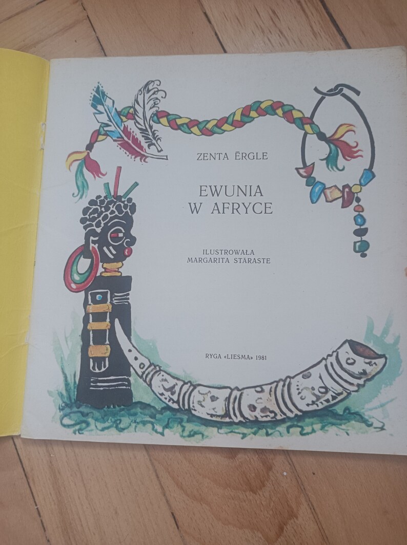 1981 Latvian Vintage Children Book in Polish Zenta Ergle Ewunia W ...