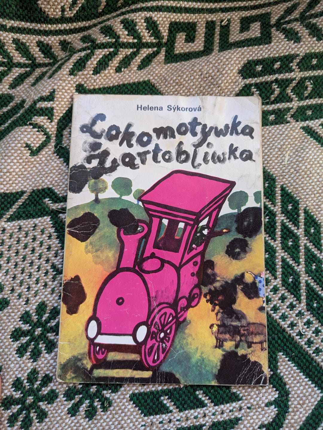 Lokomotywka Żartobliwka. Antique Polish Children Book Poland Pink Train ...