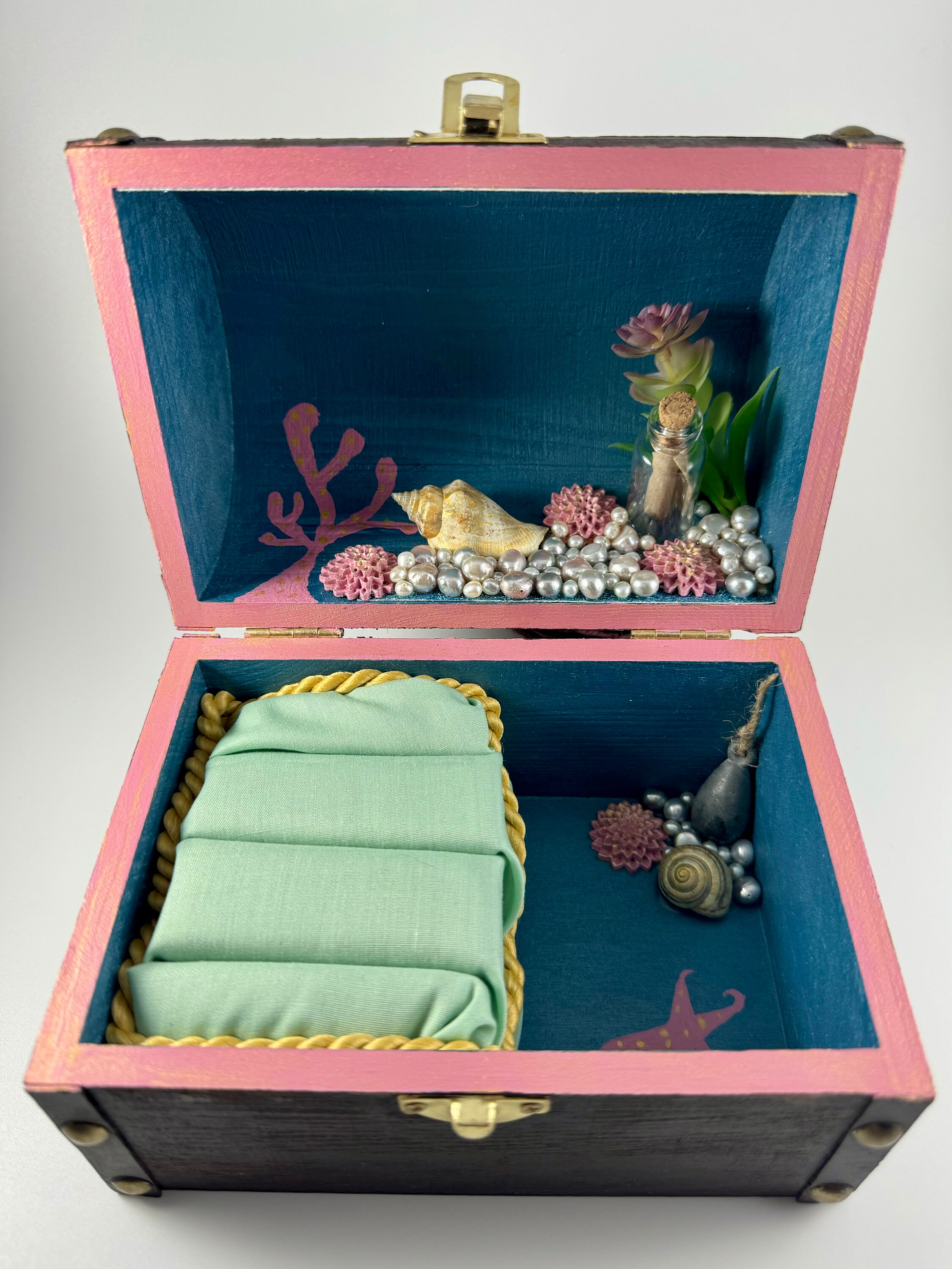 Under the Sea Mermaid Treasure Chest Jewelry Box - Etsy