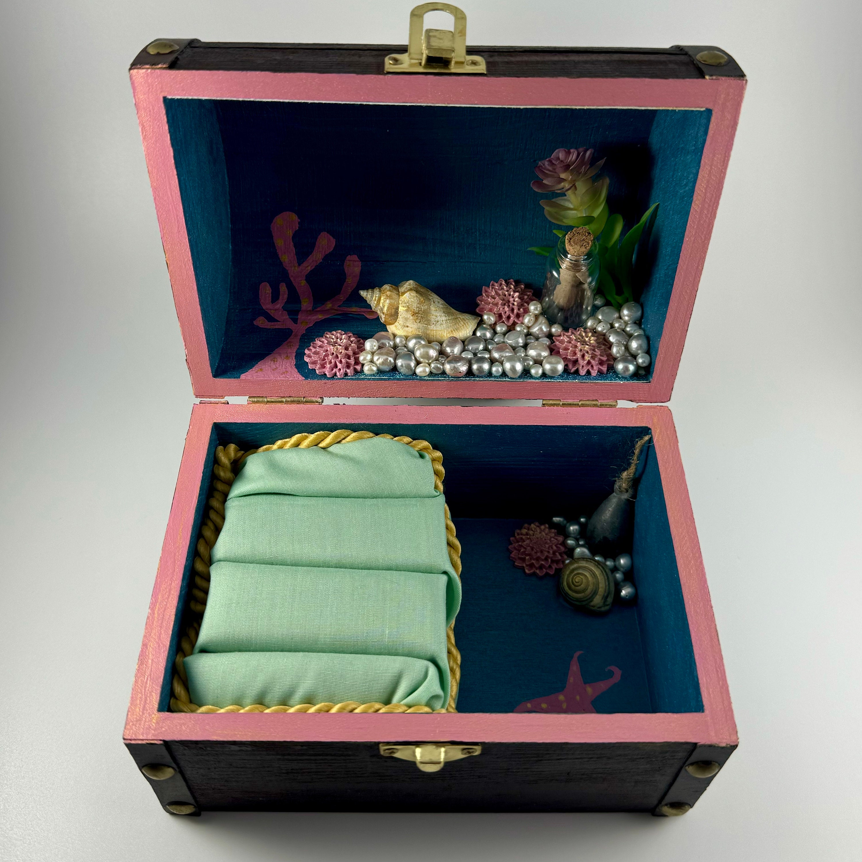 Under the Sea Mermaid Treasure Chest Jewelry Box - Etsy