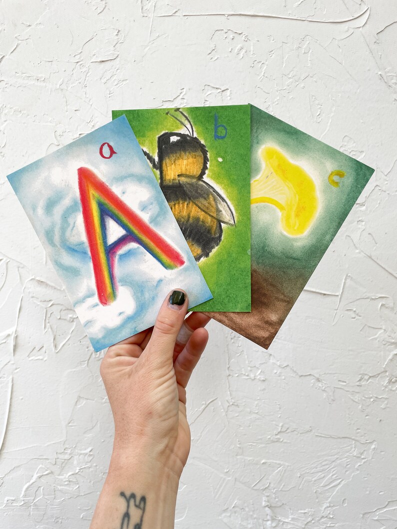French Waldorf Alphabet Cards - Etsy
