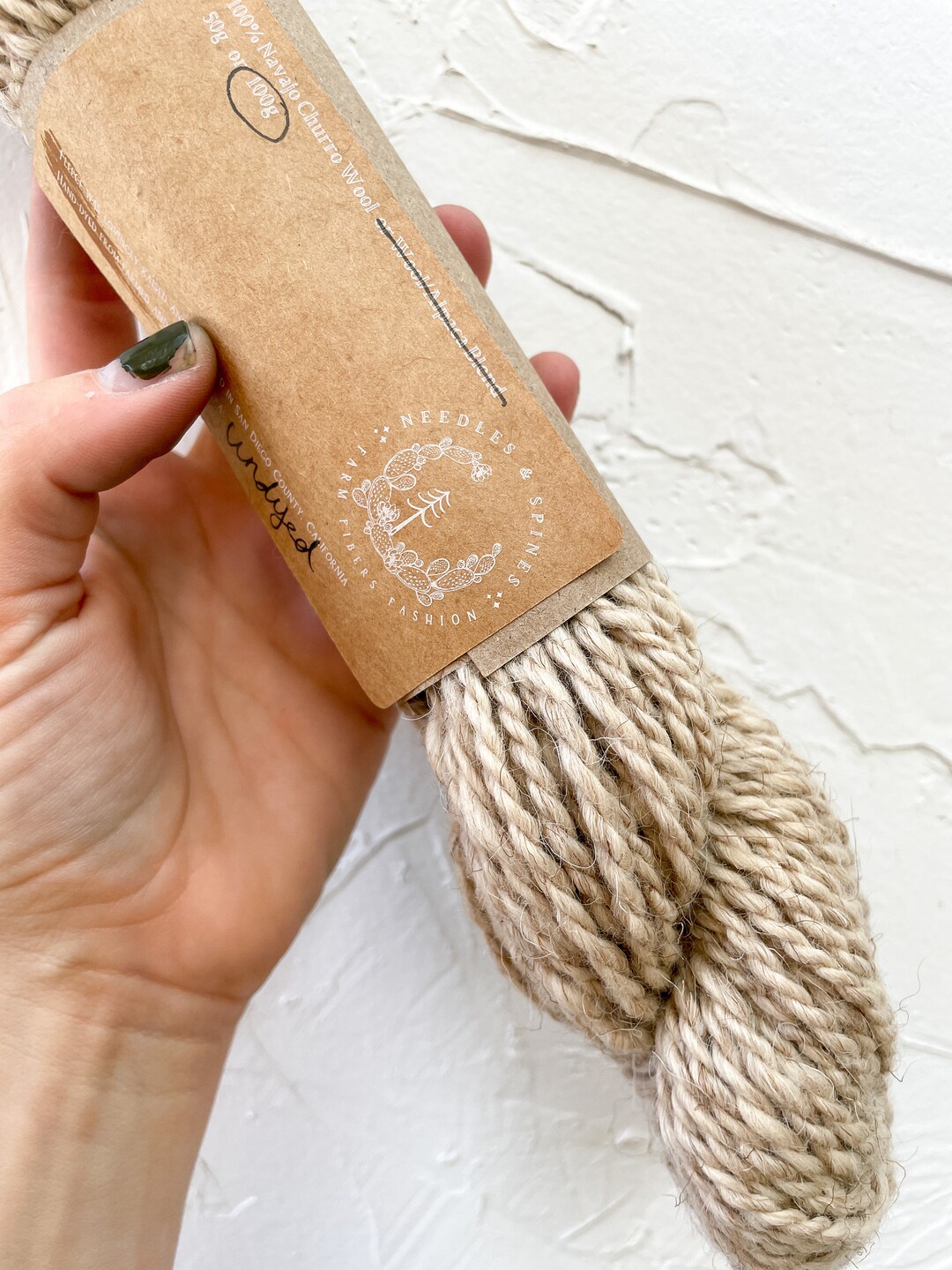 Undyed Navajo Churro Wool Worsted Yarn 100g. - Etsy