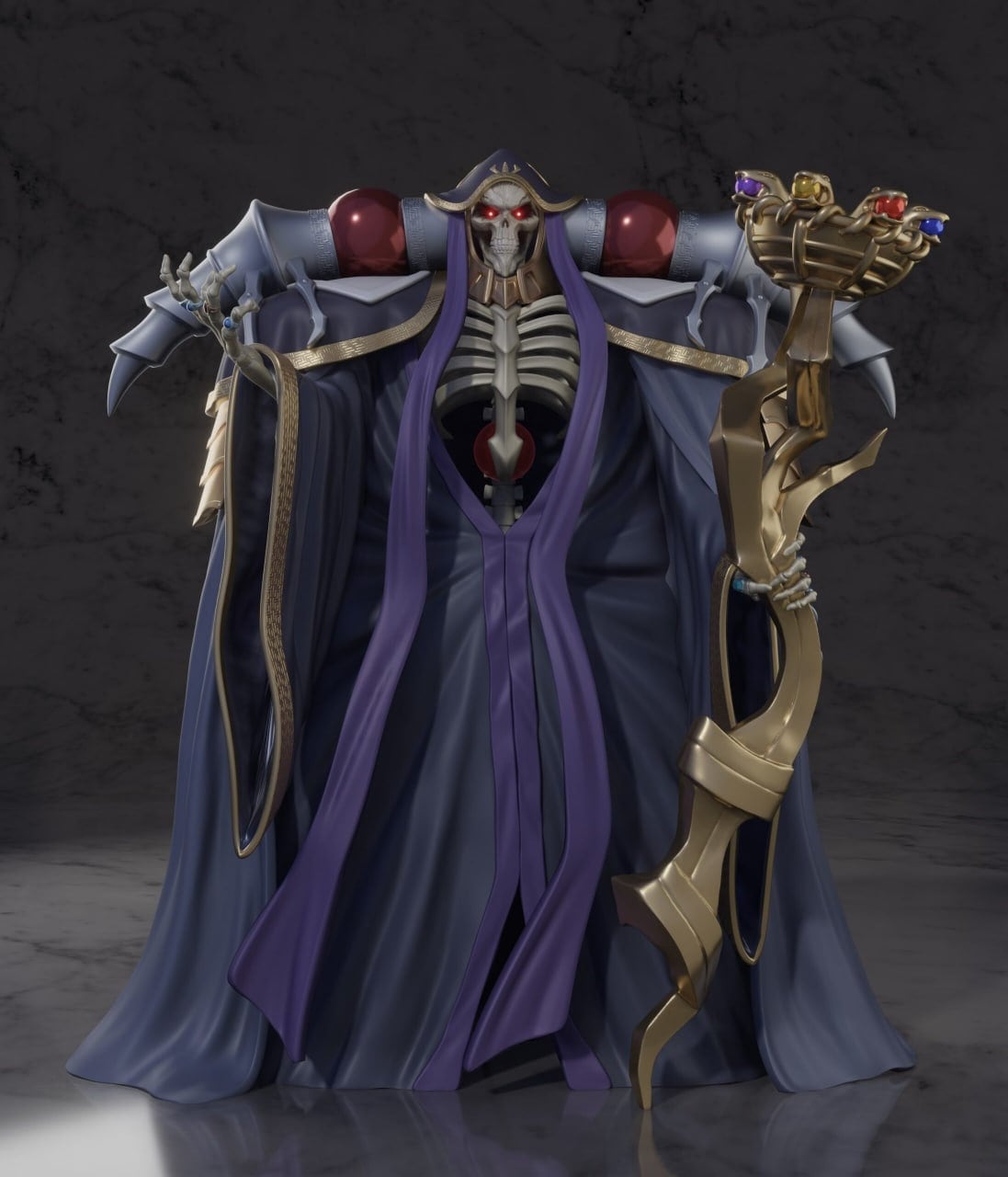 Overlord Diorama 3D STL File Ainz Albedo and Shalltear - Etsy Canada