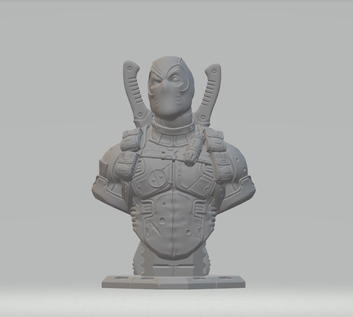 Deadpool Bust 3D Print File Digital Download - Etsy