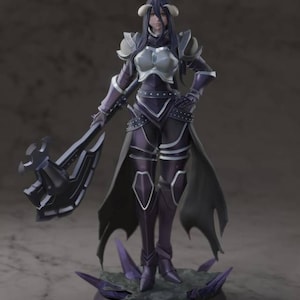 Overlord Diorama 3D STL File - Ainz, Albedo and Shalltear | *digital ...