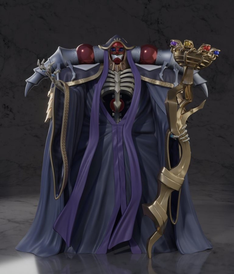 Overlord Diorama 3D STL File Ainz Albedo and Shalltear - Etsy Canada