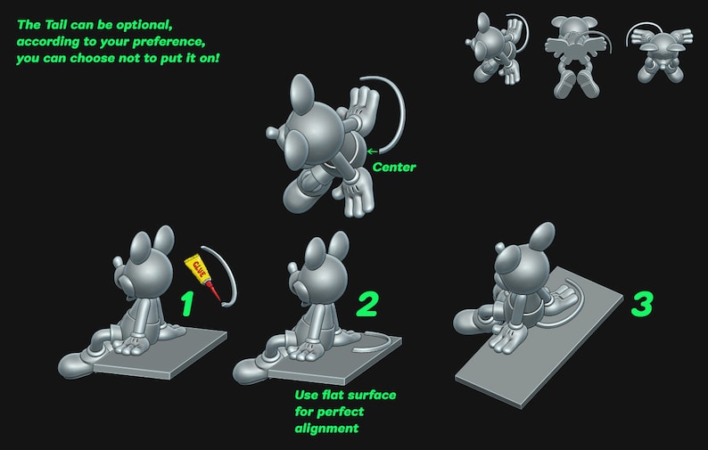 Mickey Mouse 3D STL File FULL VERSION Digital Download - Etsy