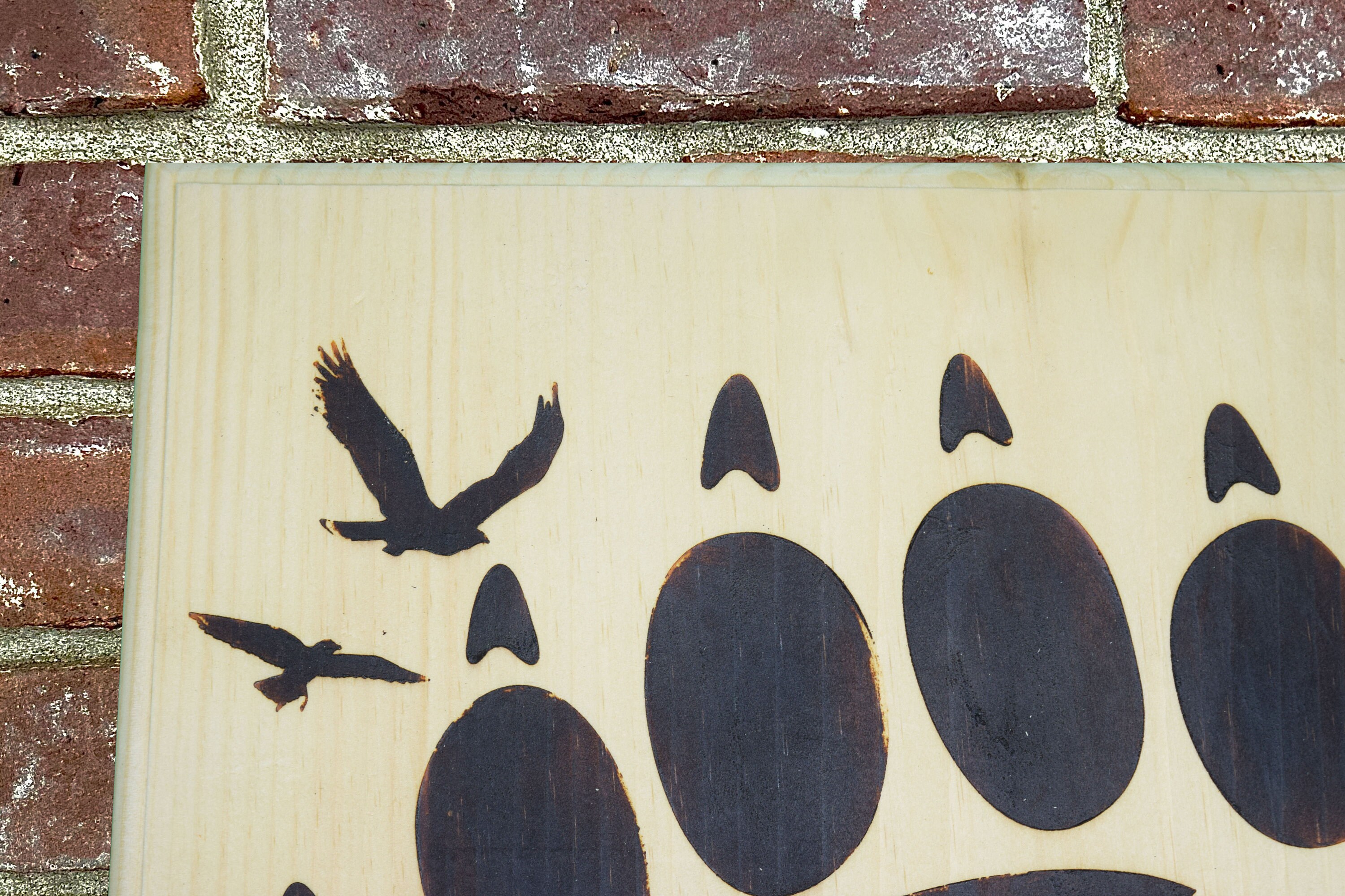 Pyrography, Pyrography Wooden Wall Art, Wood Burning, Bear on Wood ...