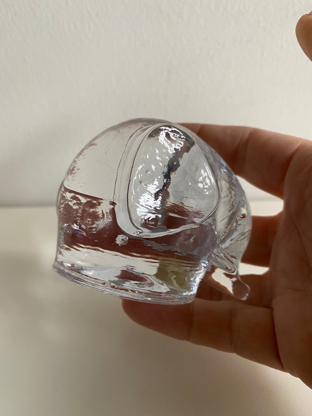 Elephant in Crystal Glass, Vintage in Good Condition.eda Kristall - Etsy