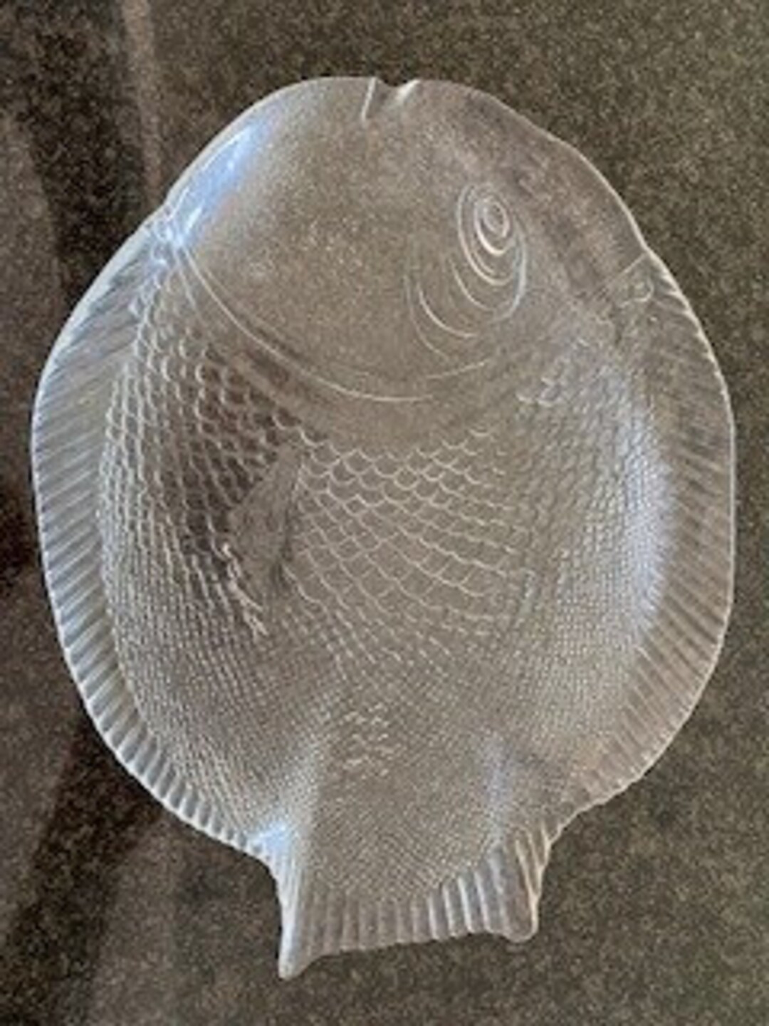 Vintage Fish Plate in Glass - Etsy