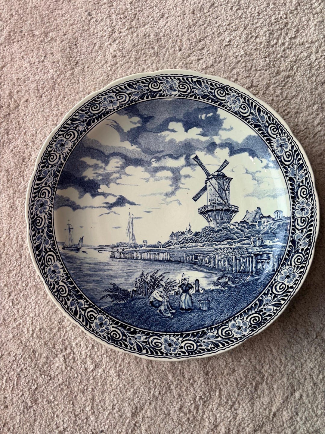 Delfts Plate, Vintage in Good Condition. - Etsy