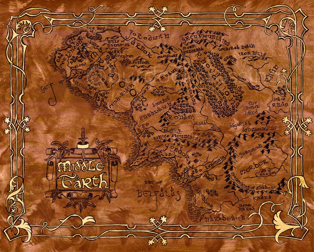 Interactive Map Of Middle-Earth - Lotrproject Une Exploration Numérique ...
