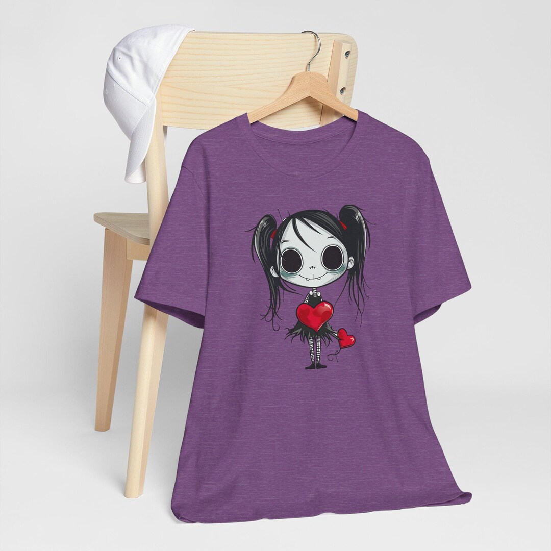 Emo Goth Heart Cartoon Valentines Gift Birthday Sublimation DTG DTF - Etsy