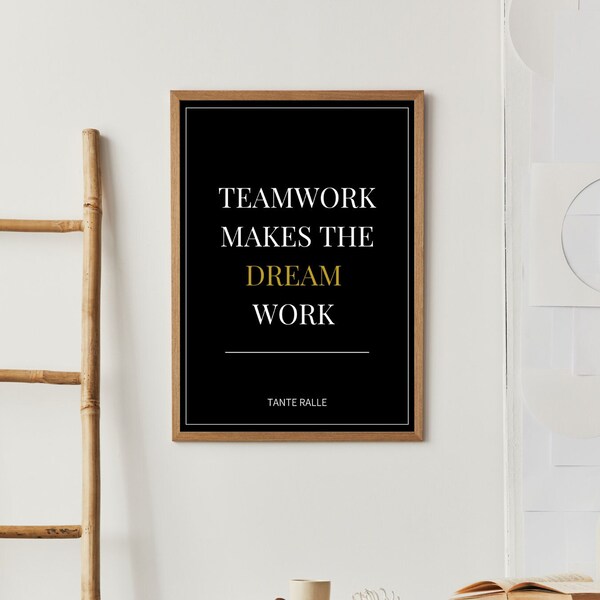 Teamwork Picture Frame - Etsy