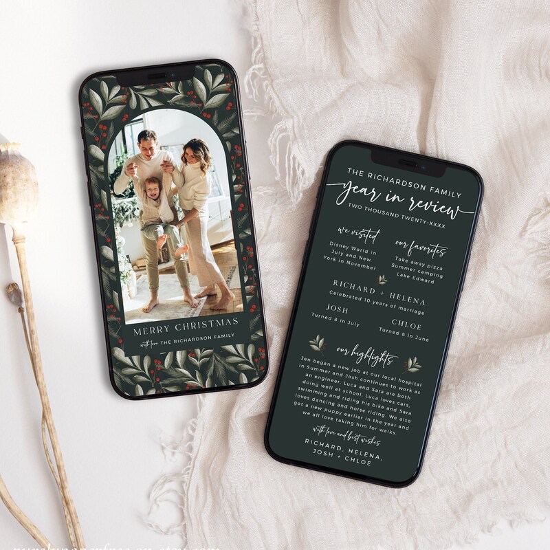 Year in Review Card - Etsy