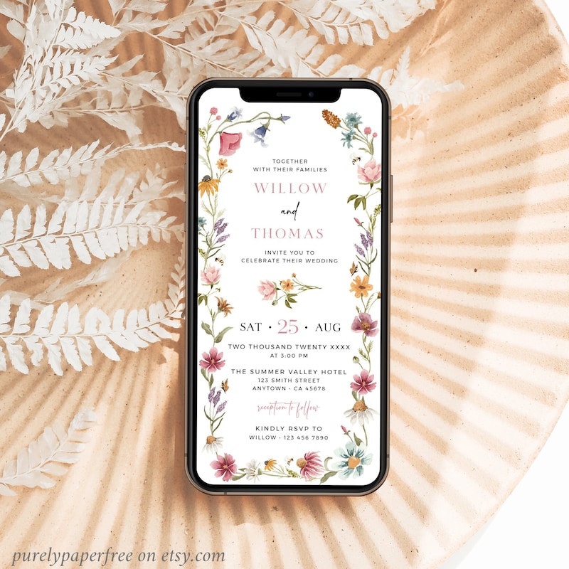 Phone Invitation - Etsy