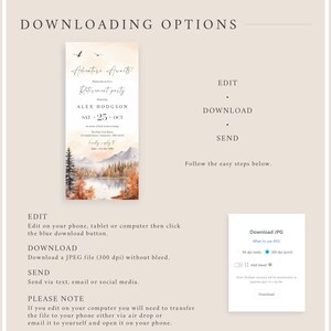 Fall Woodland Retirement Party Invitation Template, Digital Retirement ...
