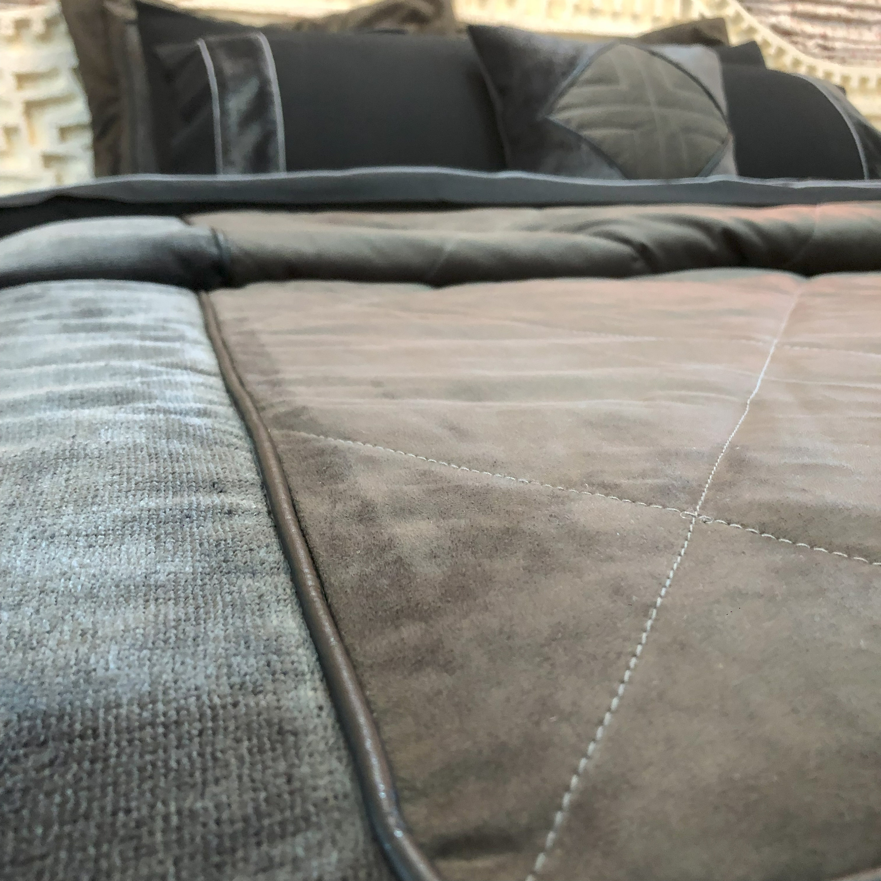 Black Nubuck and Velvet Duvet Cover, Boho Bedding Comforter Donna Cover ...