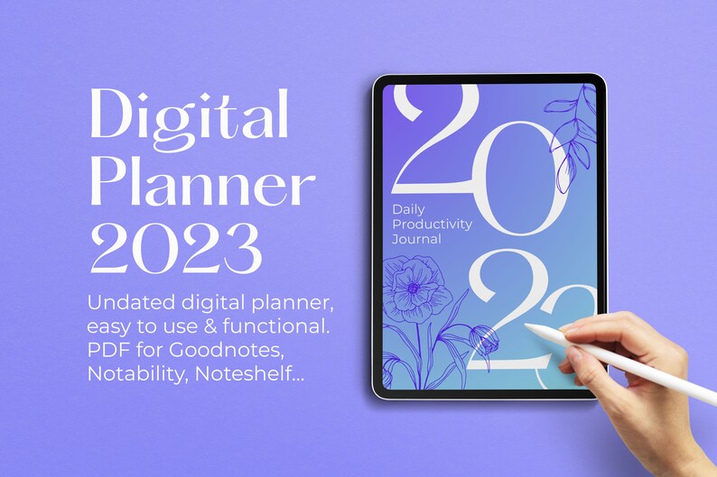 Digital Planner 2023 UNDATED Goodnotes Notability Notepad - Etsy