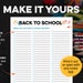 Back to School Checklist and Printable Planner for Parents Organize ...