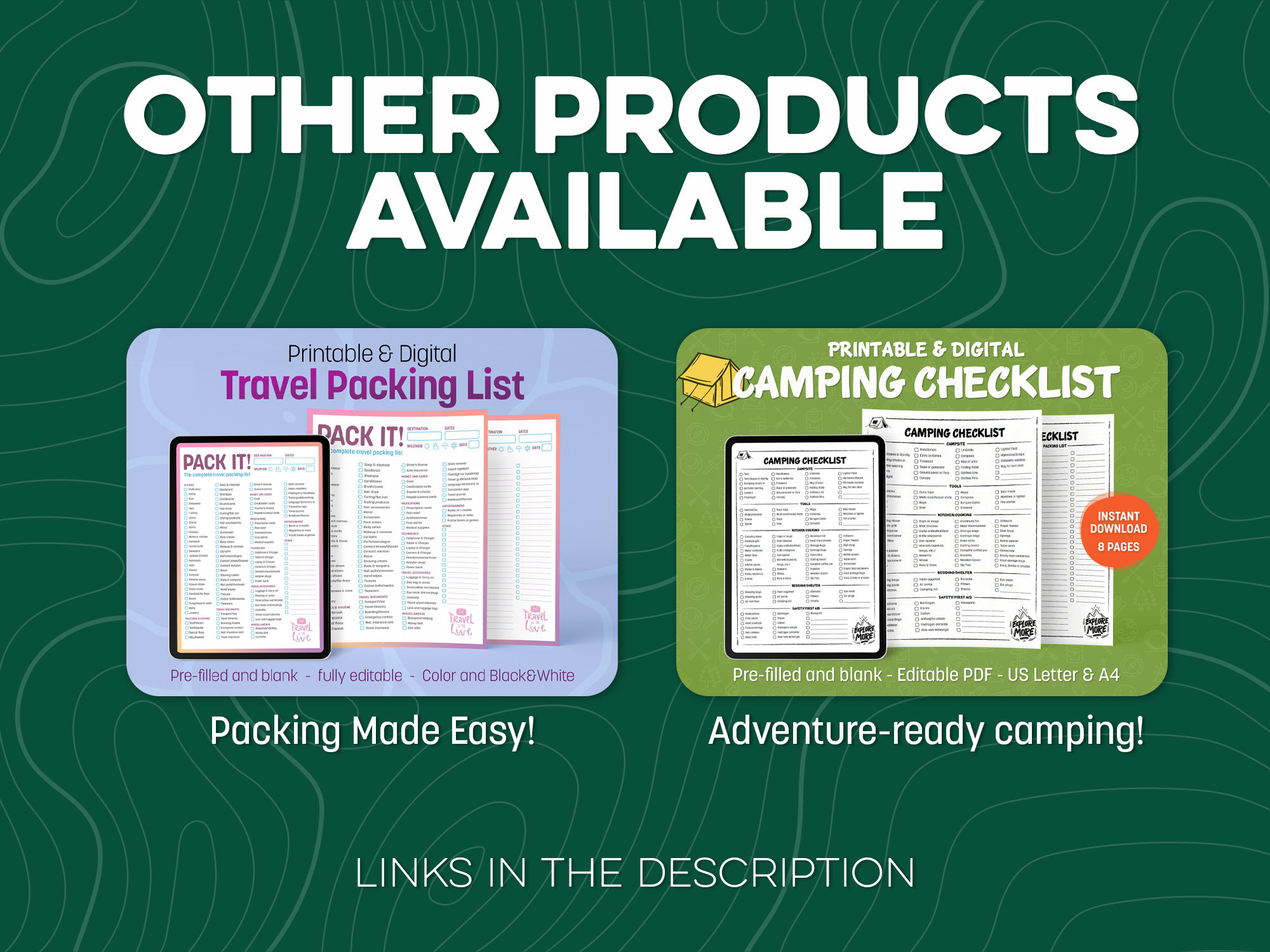 RV Maintenance and Inspection Checklist Printable & Digital, Motorhome ...