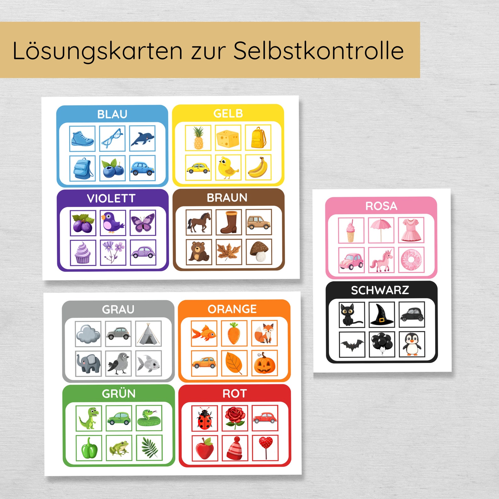 Assigning Colors Sorting Game for Children to Print, Educational Game ...