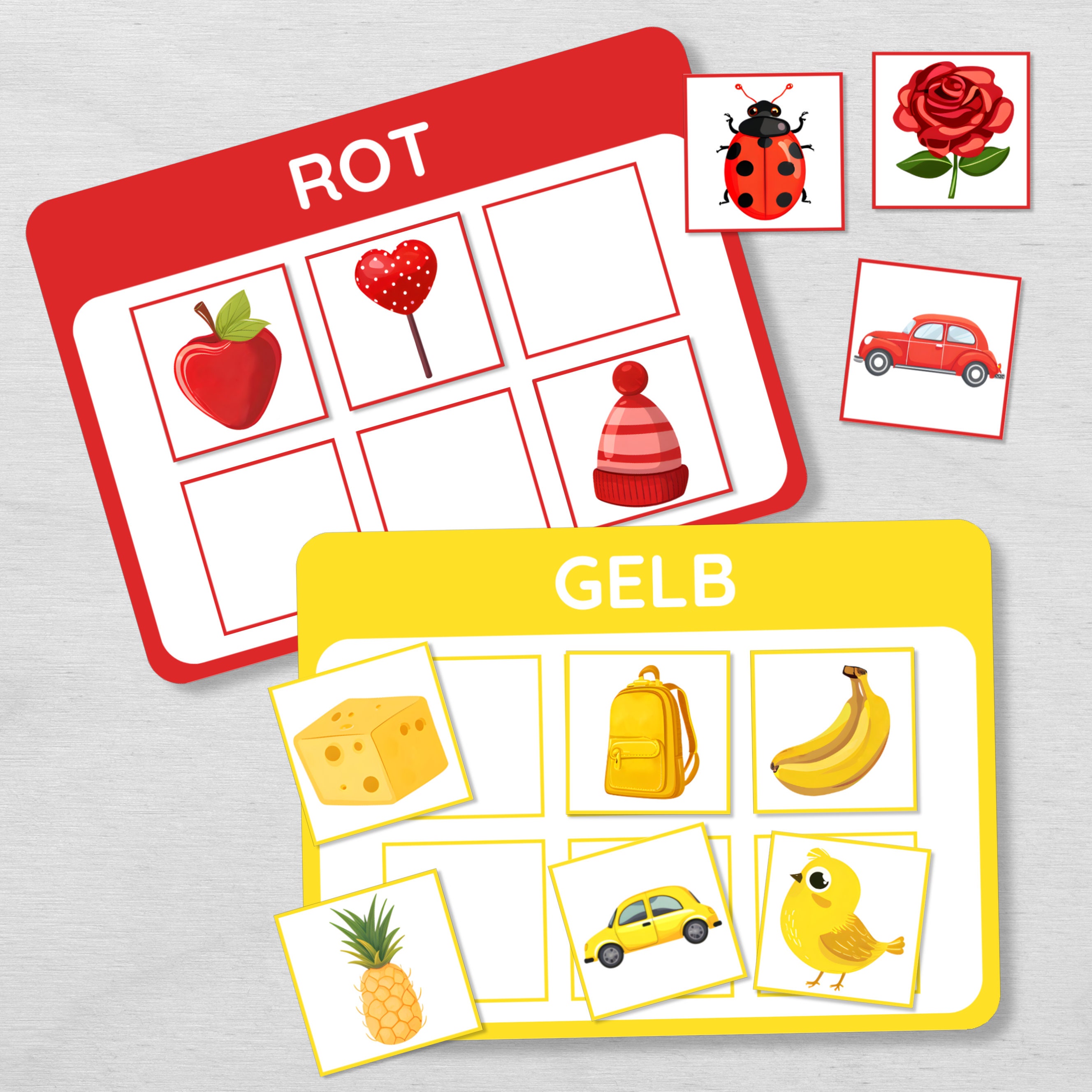 Assigning Colors Sorting Game for Children to Print, Educational Game ...