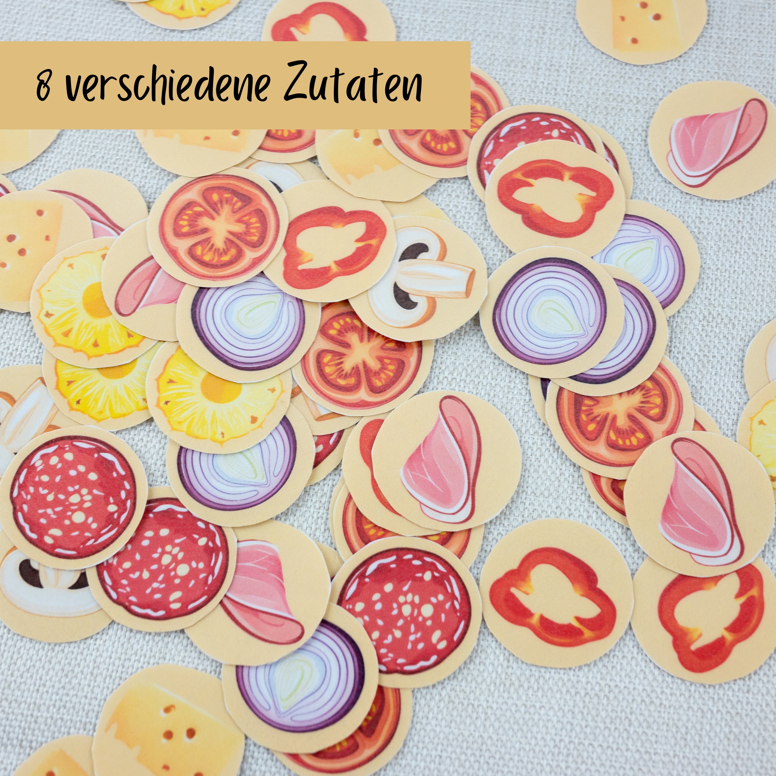 Topping Pizza Educational Game for Children to Print Out, Practice ...